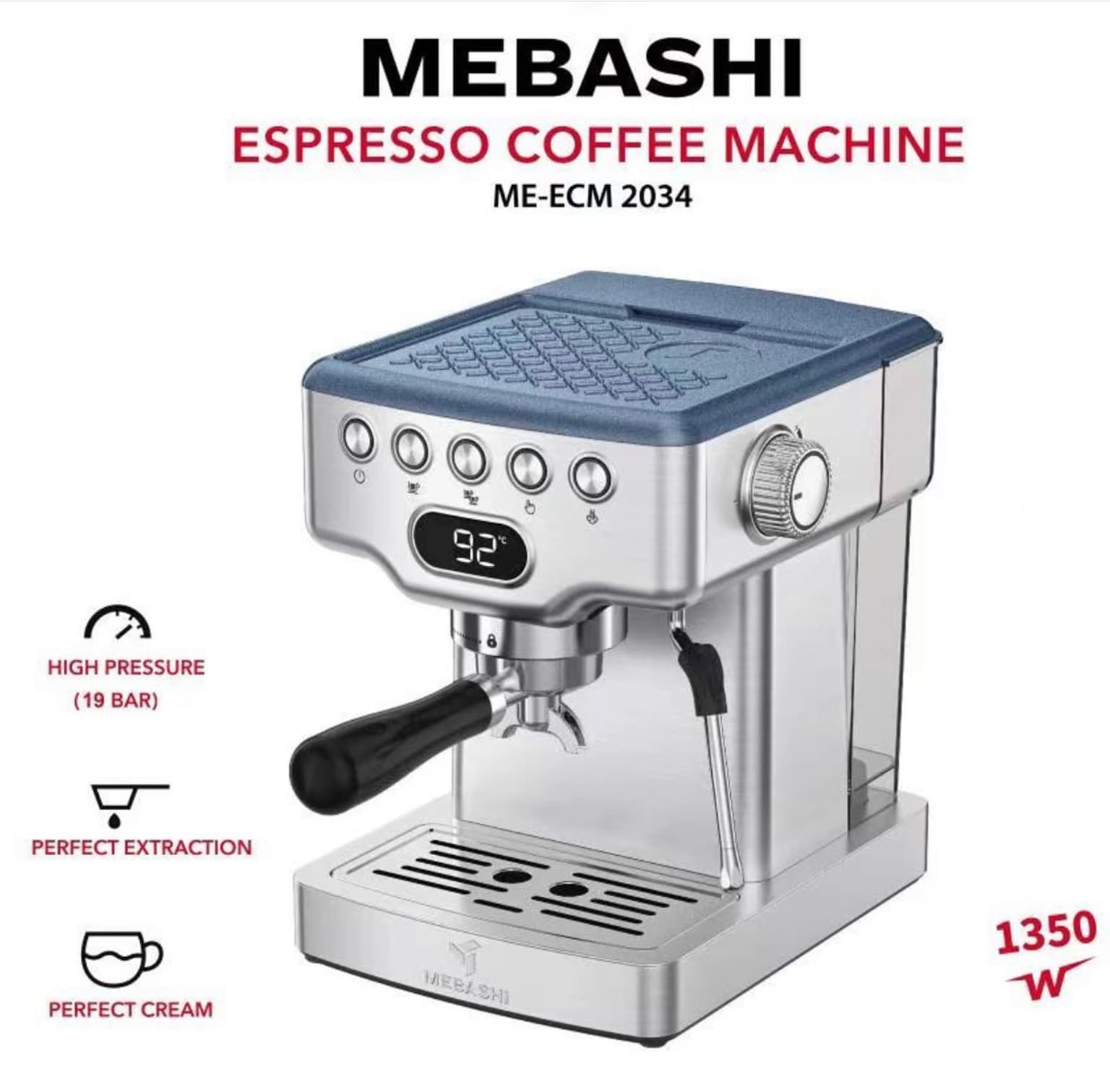 فروشگاه ابوکافی | اسپرسوساز نیمه صنعتی مباشی مدل ME-ECM 2034