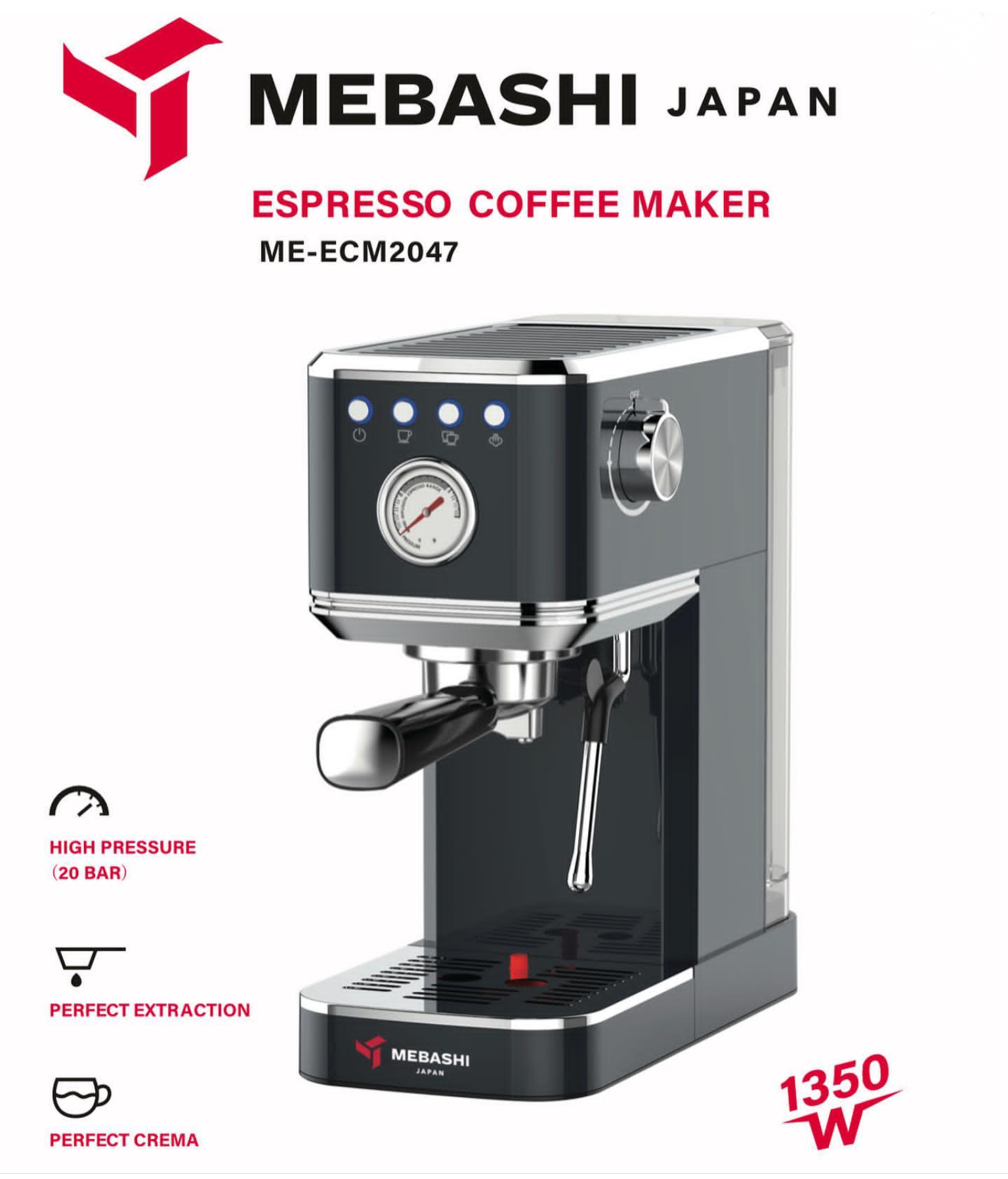 فروشگاه ابوکافی | اسپرسوساز مباشی مدل ME-ECM 2047