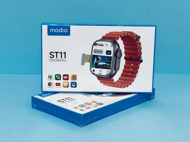 ساعت هوشمند سیم‌کارت‌خور modio ST-11، 4G، دوربین، GPS