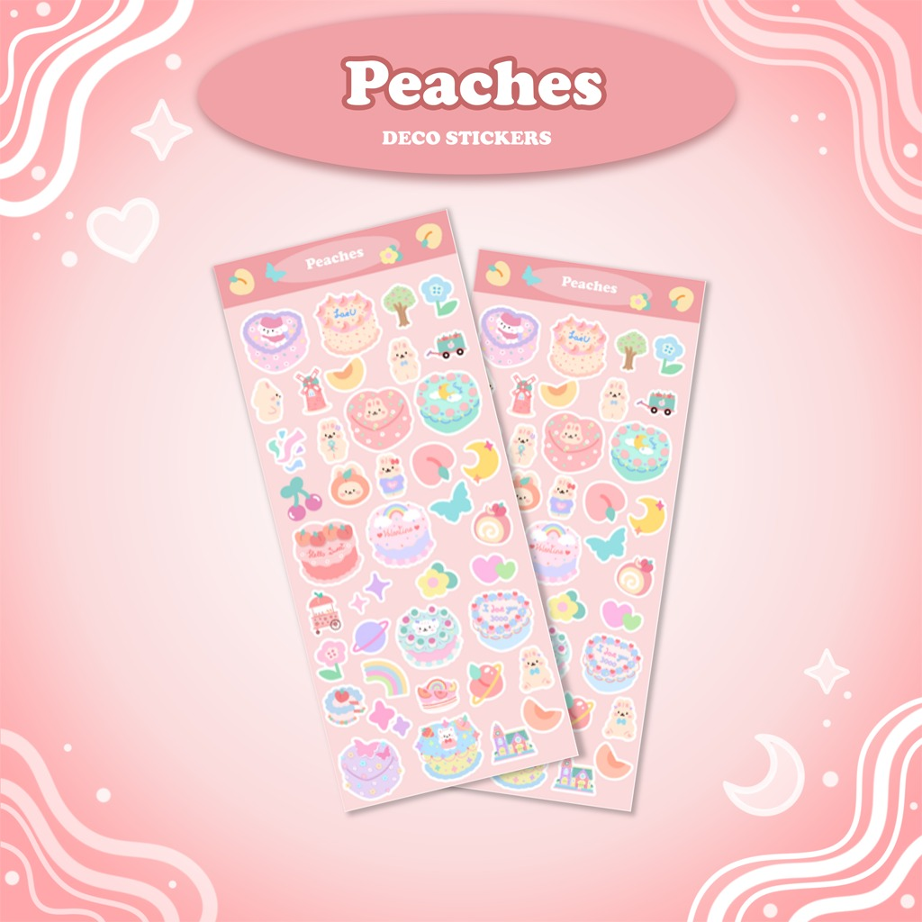 Peaches 🍑 Sticker Sheet