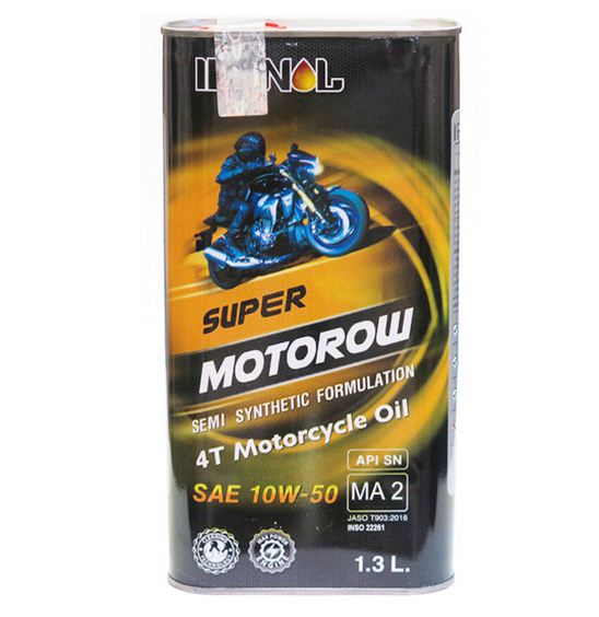 فروشگاه روغن موتور اویل لند مارکت | روغن موتورسیکلت ایرانول سوپر موتورو 10W50, SN حجم 1.3 لیتر
