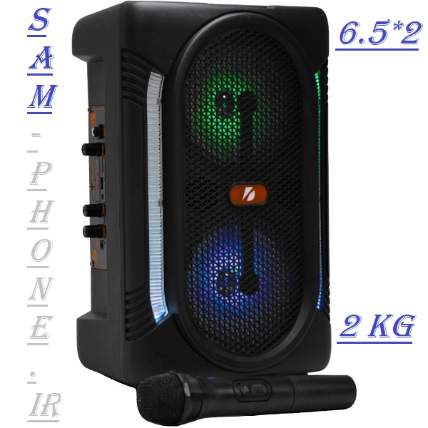 اسپیکر باکس پارتی بلوتوثی قابل حمل مدل kts-1329 (دوتا 6.5 اینچی )
